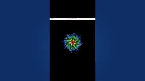 amazing graphics design using python turtle 🐢 python pythonturtle coding viral project