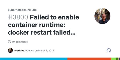 failed to enable container runtime docker restart failed insecure
