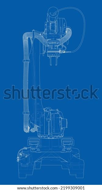 Industrial Robot Manipulator Vector Image Rendered 库存矢量图（免版税）2199309001 Shutterstock