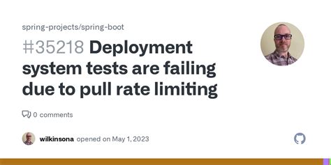 Deployment System Tests Are Failing Due To Pull Rate Limiting · Issue