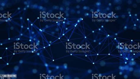 점과 선을 연결하는 추상어구선 파란색 배경입니다 플렉서스 효과 배경 주제에 대한 스톡 사진 및 기타 이미지 배경 주제