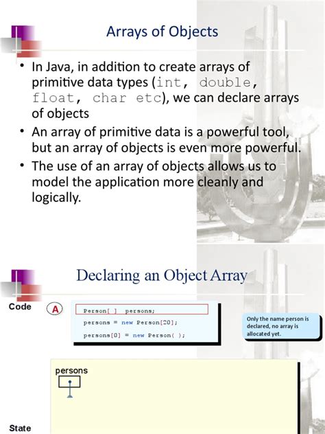 Week 4 Array Of Object Pdf Computer Program Programming