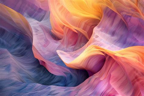 Vivid And Dynamic Shapes Create An Abstract Representation Of A Canyon With Bold Colors Dynamic