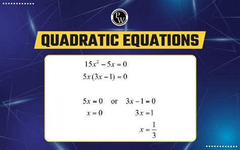 Introduction To Quadratic Equations And Methods Definition Important Topics For Jee 2024