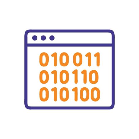 Binary Code Symbol Graphic 55730617 Vector Art At Vecteezy