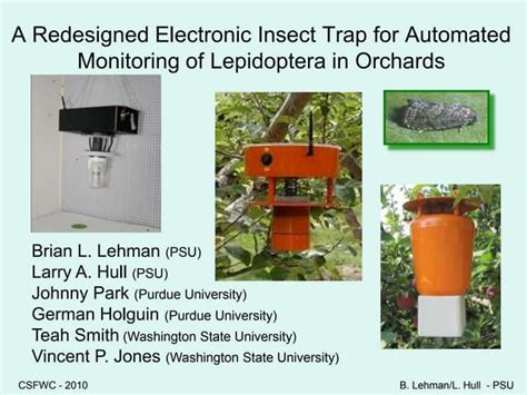 A Redesigned Electronic Insect Trap For Automated Monitoring Of Lepidoptera In Orchards Pptx