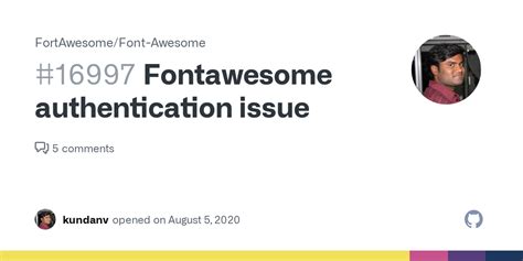 Fontawesome Authentication Issue Issue Fortawesome Font Awesome Github
