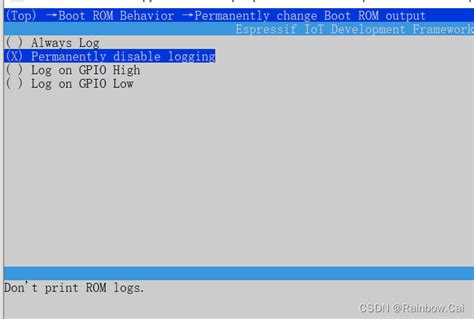 关闭不同型号的 Esp 芯片的 Rom Code 上电启动日志的流程esp32 S3关闭上电打印 Csdn博客