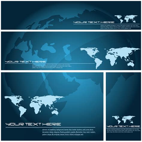 Blue World Map Background 16816 Free Eps Download 4 Vector