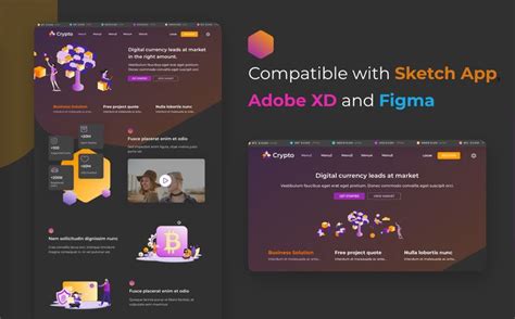 Icometeor Crypto Blockchain React Vue Html And Figma Landing Page Template Landing Page
