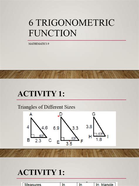 6 Trigonometric Function Pdf