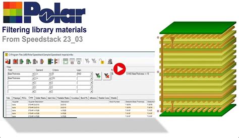 Video On Speedstack PCB Newly Updated Filtering Options