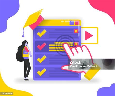 학생과 졸업생을 위한 학과 또는 직업을 선택하는 그림 박사 과정 졸업 계획 및 경력 신청 방문 페이지 웹 사이트 모바일 Ui에 대한 평면 벡터 개념 학생에 대한 스톡 벡터