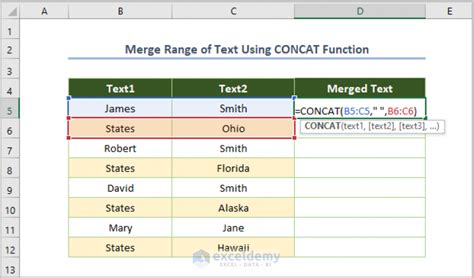 How To Merge Text From Two Cells In Excel 7 Methods Exceldemy
