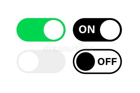 Switch Toggle Button On Off Gradient Vector Isolated Icon Gradient Web Ui Design Power