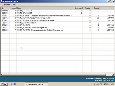 Quickpost Windows Server 2008 Userassist Keys Didier Stevens