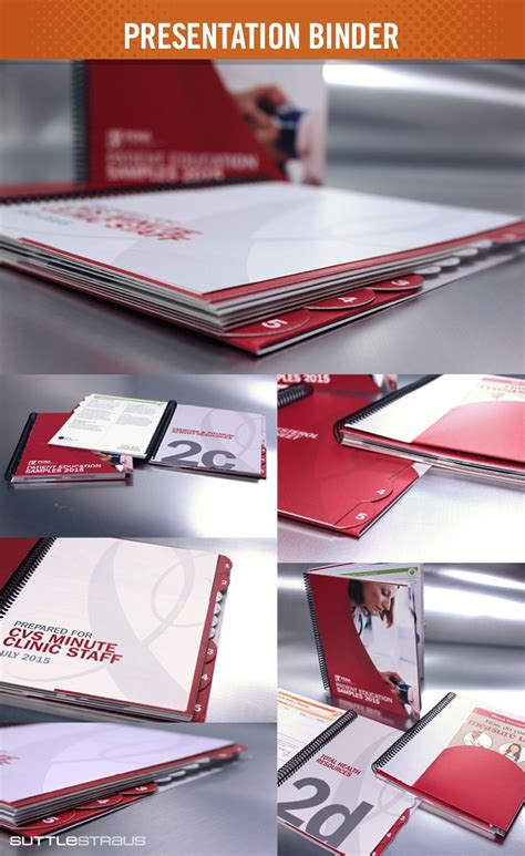 The Presentation Binder Is Open And Ready To Be Used In Any Business Or Event