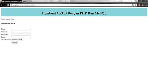 Membuat Crud Create Read Update Delete Dengan Php Belajar Bareng21