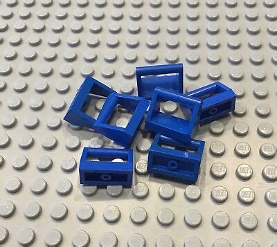 LEGO Tile Modified 1x2 With Handle Lot Of 7 Blue EBay