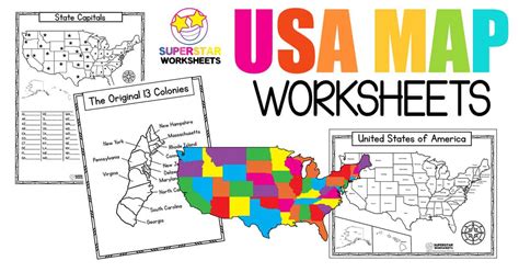 Usa Map Worksheets Worksheets Library Worksheets Library