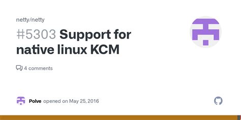 Support For Native Linux Kcm Issue Netty Netty Github