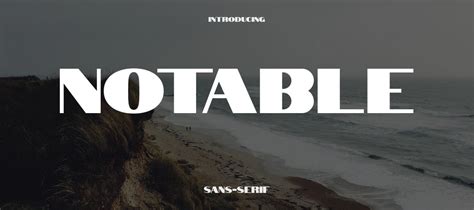 Notable Font Download Free Fontdownload