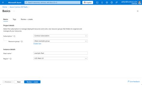 함대 생성미리 보기 Azure Cosmos Db For Nosql Microsoft Learn