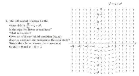 solved y y x2 1 1 y x2 1 1 2 the differential