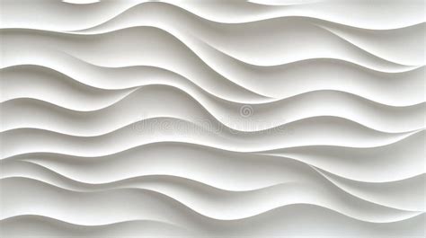 Abstract White Waves Texture Background For Modern Interior Design Projects Stock Illustration