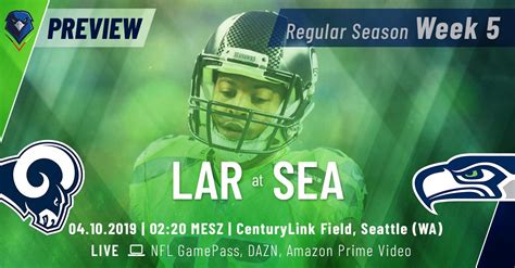 Preview Regular Season 2019 Week 5 Rams Seahawks German Sea
