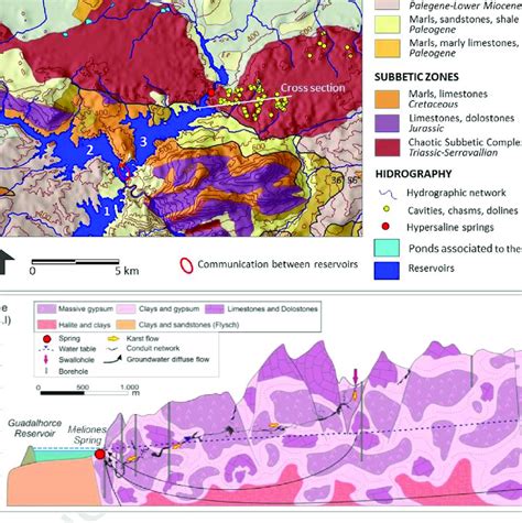 a geological map of the multi reservoir system that supply water to download scientific