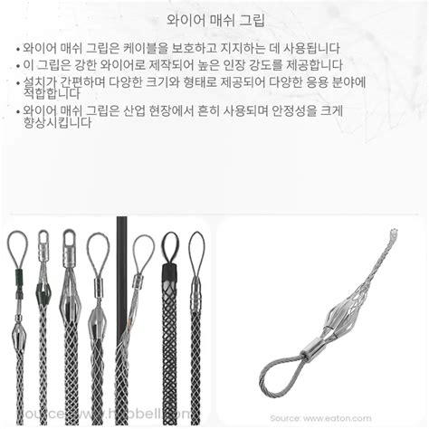 와이어 매쉬 그립 Electricity Magnetism