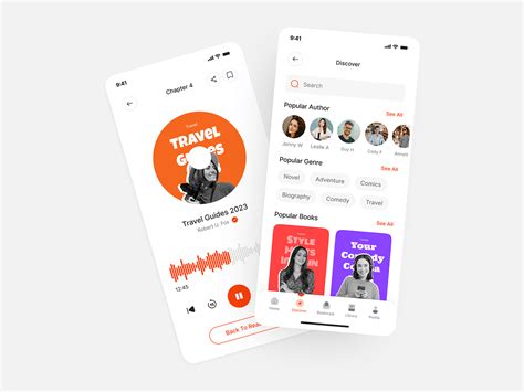 Ebook And Audio Book Mobile App Uiux Design Figma Behance