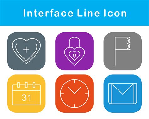 Interface Vector Icon Set 20656820 Vector Art At Vecteezy