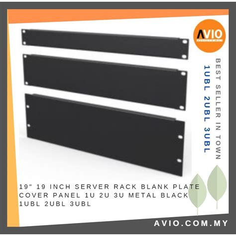 19 19 Inch Server Rack Blank Plate Cover Panel 1u 2u 3u Metal Black