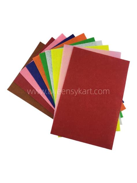 Felt Sheets Set Of 10 Colourful Sheets Tweensy Kart