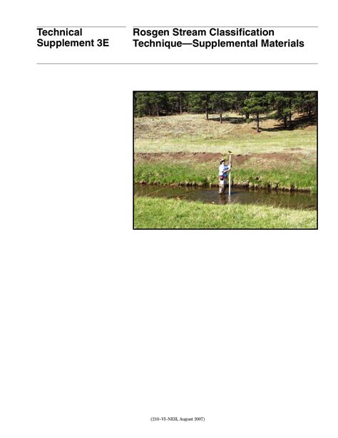 Rosgen Stream Classification Culvert Design Guidelines For Ecological