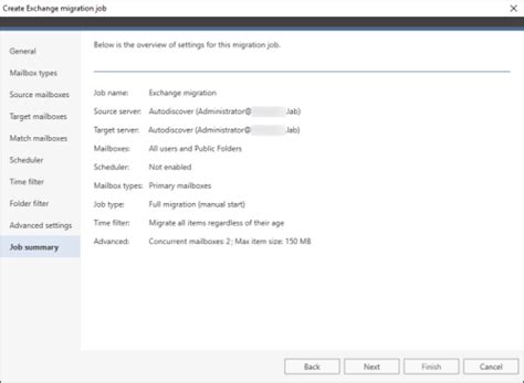 How To Configure A Migration Job CodeTwo Exchange Migration User S Manual