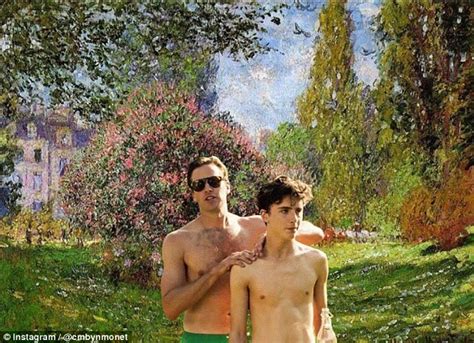 Instagram Account Merges Call Me By Your Name With Monet Paintings Daily Mail Online