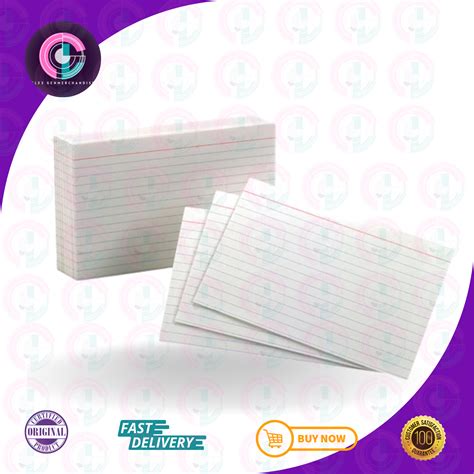 Index Card 5x8 Lazada Ph