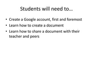 Google Docs For Teachers And The Classroom PPT