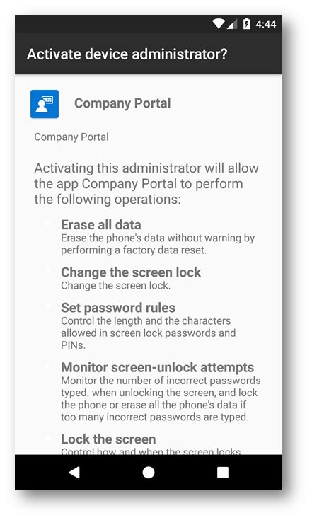 Microsoft Intune Enroll Di Un Dispositivo Android In Modalità Device