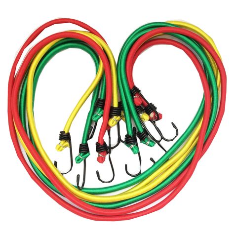 2 개몫 8mm 120cm 번지 탄성 코드 탄성 로프 묶여 양쪽에 후크와 높은 수하물 로프코즈 Aliexpress