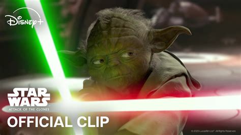 Yoda Versus Count Dooku Star Wars Attack Of The Clones Episode Ii