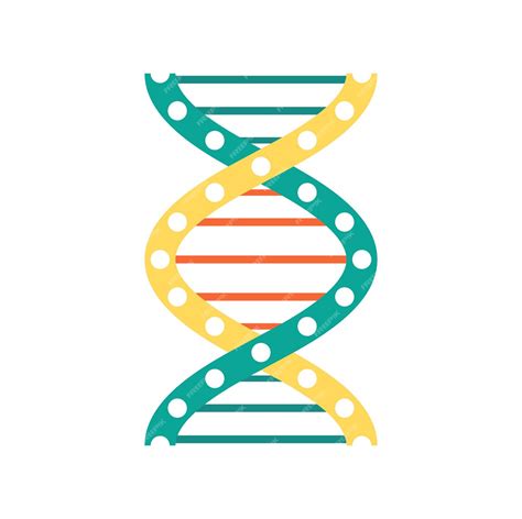 Premium Vector Helix Structure Genetic Code Twisted Dna Molecule