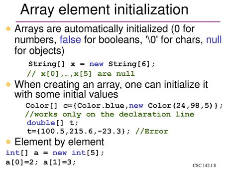 Csc 142 Arrays Reading Chapter 12 Ppt Download