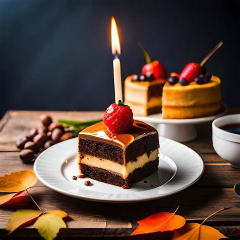 Premium AI Image Naked Black Forest Cake Schwarzwald Pie Cake With