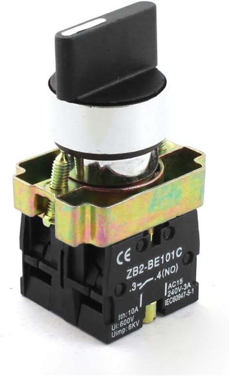 Sourcingmap Key Rotary Positions Start Locking Pushbutton Switch V A NO Amazon Co Uk