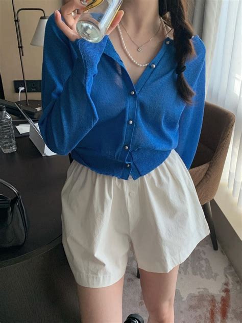 유이르무이 pyt 프리티영띵 머랭 코튼 버튼 밴딩 숏 팬츠 color
