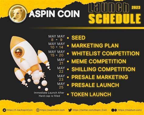 Aspin Coin Launch Schedule Aspin Coin Medium